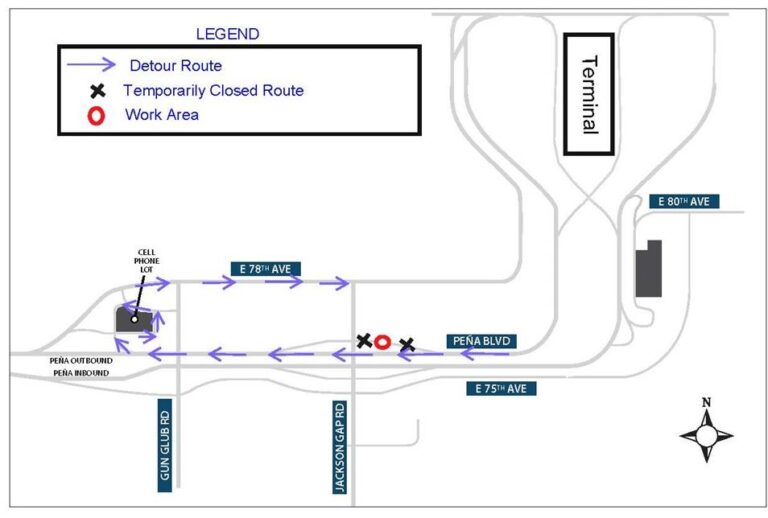 Jackson Gap Off-Ramp and Return-to-Terminal Loop from Outbound Peña ...
